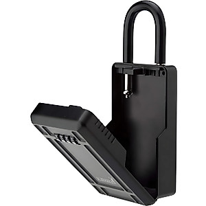 Kingsley KL313 Large Capacity Key Storage Box with Resettable Code, Water Resistant Realtor Key Lock Box for Spare Keys, Lock Box for Home, Apartment, AirBnB