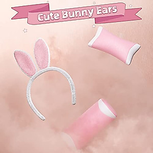 MUZII Pink Gaming Chair, Video Game Chairs, Racing Office Gaming Chairs for Adults Girls, PU Leather Computer Chair, PC Gamer Chair with Headrest and Lumbar Support