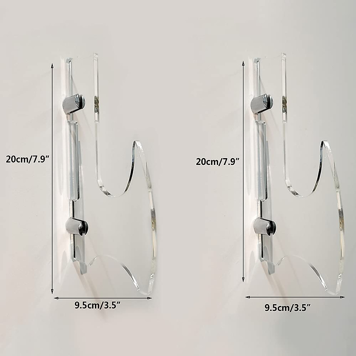 Lightsaber Wall Mounted Lightsaber Holder Lightsaber Wall Mounted Wand Holder Sword Holder Knife Holder-Including fixings (Transparent)