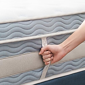 ZINUS 14 Inch Cooling Comfort Support Hybrid Mattress [New Version], King, Fiberglass Free, Medium Plush, Cooling Motion Isolation, Certified Safe Foams & Fabric, Mattress in A Box