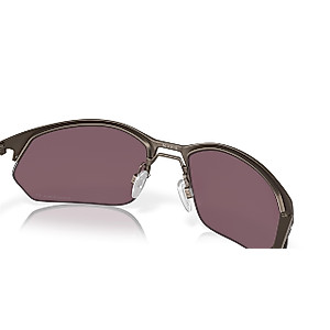 Oakley Men's OO4145 Wire Tap 2.0 Rectangular Sunglasses, Pewter/Prizm Daily Polarized, 60 mm