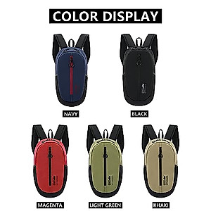 Soulelite Original Design 10L Hiking Backpack, Cycling Shoulder Bag, Lightweight Outdoor Travel Backpack - Suitable for Travel, Camping, Cycling（BLACK）