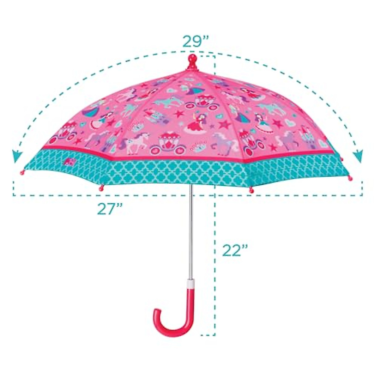 Stephen Josheph Gifts unisex child Stephen Joseph All Over Print Umbrella, Princess, One Size US