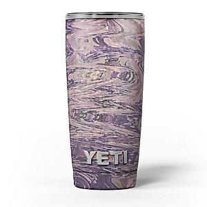 Design Skinz Slate Marble Surface V38 - Skin Decal Vinyl Wrap Kit Compatible with The Yeti Rambler Cooler Tumbler Cups