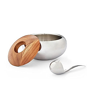 nambe Scoop Ice Bucket | Insulated Ice Bucket with Lid and Ice Scoop | Stainless Steel Chiller for Cocktail Bar, Parties Barware and Serve ware | Home Bar & Bar Cart Accessory | Dishwasher Safe