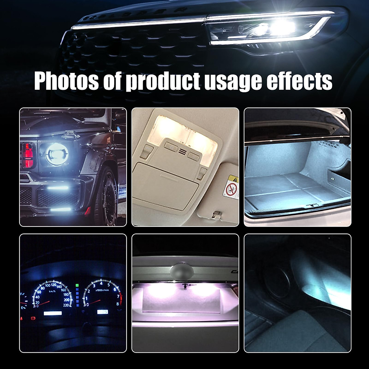 Hawyet 10 PCS Universal Car License Plate Light, 10MM x 25MM Car Bright LED T10 Width Light, Super Bright LED Car Bulb, Compatible with Most Car Models (White)