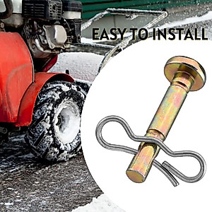 Hunter-wish Shear Pins and Cotter Pins Fit for MTD Snowblower - Shear Pins 10pcs and Cotter Pins 10pcs Compatible for Cub Cad et Troy Bilt Craftsman 24" 26" Snow Thrower, Replace 738-04124A 714-04040