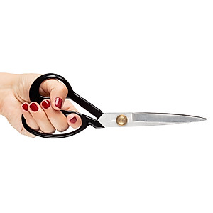 Sewing Scissors Ultra Sharp + Free Craft Knife - 9" Heavy Duty Professional Shears - All Purpose Scissors: Office & Crafts, Perfect for Seamstress, Tailors, Dressmakers, Students, Artists