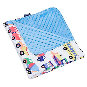 Wildkin Plush Baby Blanket for Toddler Boys & Girls, Measures 39.5 x 28 x 0.5 Inches, Perfect Size for Daycare & Ideal for Travel, Ultimate Plush Blanket for Cozy Comfort (Trains, Planes, and Trucks)