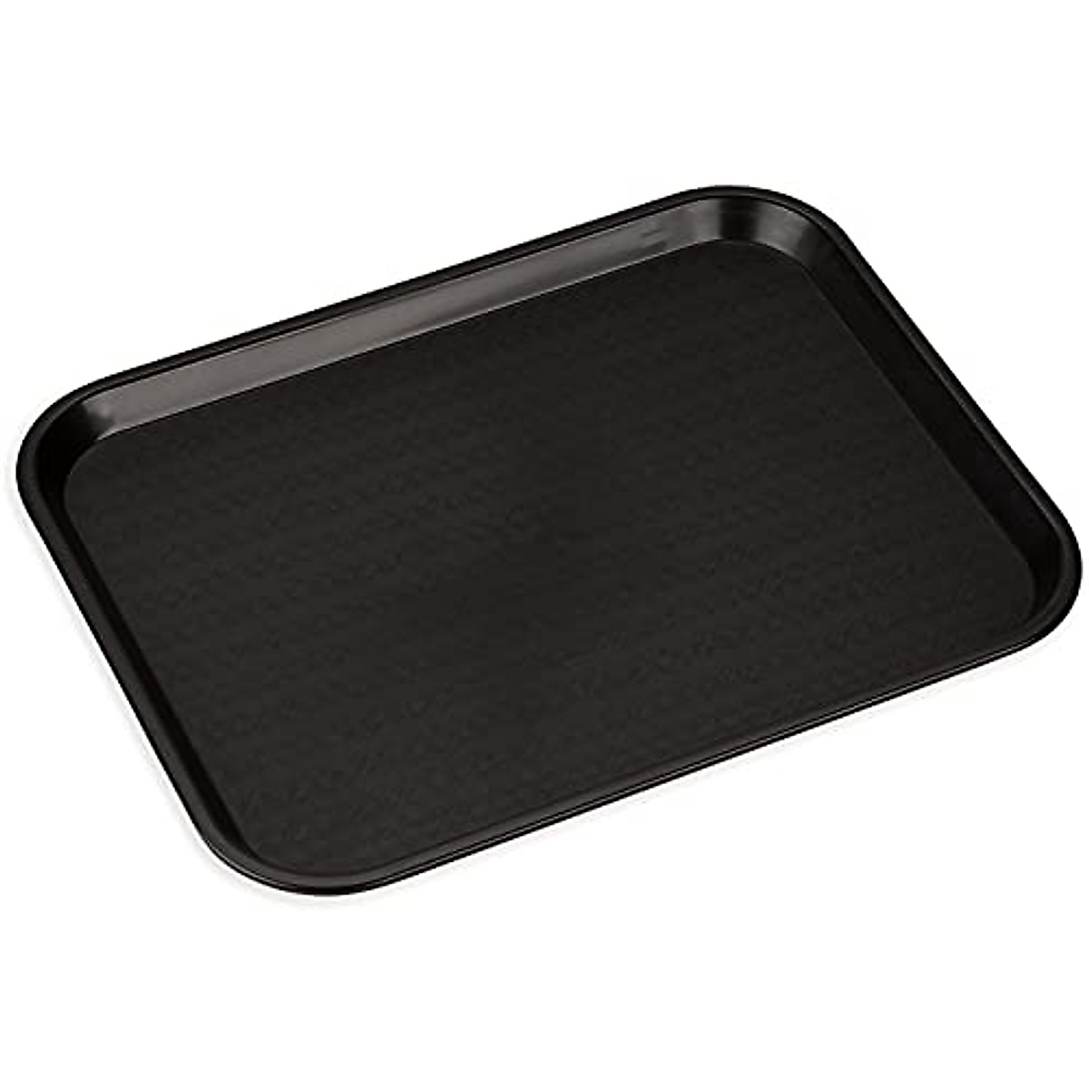 Carlisle FoodService Products Cafe Plastic Fast Food Tray, 14" x 18", Black