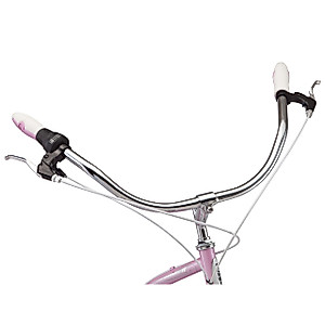 Schwinn Perla Adult Beach Cruiser Bike, Men and Women, 18-Inch Step-Through Steel Frame, 7-Speed Drivetrain, Rear Rack, 26-Inch Wheels, Pink