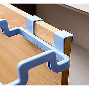 WOIWO 4 PCS Kitchen Door Back Type Portable Garbage Bag Holder Household Cabinet Door Behind The Cloth Rack Trash Rack