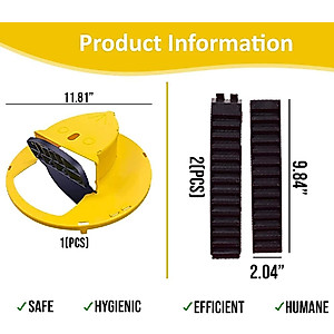 Mouse Trap - Humane Mouse Trap - Bucket Mouse Traps - 5 Gallon Bucket Compatible Trap with Multi Purpose - Flip and Slide Bucket Lid Mouse Trap - Multi Catch and Auto Reset Mouse Trap - Rat (2PCS)