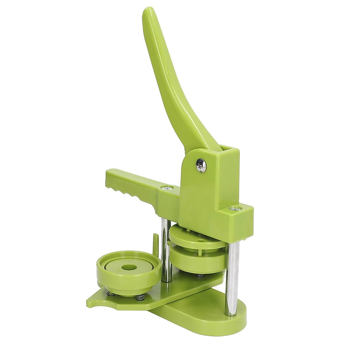 Button Making Press Machine, Button Press Maker Ergonomic Handle Various Patterns 100 Sets DIY Badges Complete Accessories for Friends (58mm)
