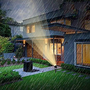 ZHUANYIYI Outdoor Solar Ground-Insertion Spotlights, Courtyard Lawn Landscape Lighting, Home Garden Pavement Decorative Lights