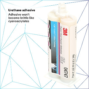 3M Super-Fast Repair Adhesive, 04747, Tranlucent Color,Two-Component, Semi-Rigid, Urethane Adhesive, 47.3 mL/1.6 fl oz Cartridge