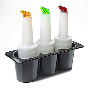 Krowne 30-500 Three Compartment Bottle Wells for Ice Bins