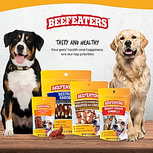 Beefeaters Dog Treats - Triple Flavor Ribs 1.65oz Case of 12 | Rawhide Dog Treats Wrapped with Real Chicken | Promotes Dental Health | Dog Food Long-Lasting Chew | Training Treats for All Dog Sizes