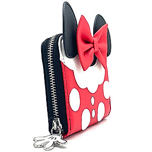 Loungefly X LASR Exclusive Disney Minnie Mouse Dress Zip Wallet - Fashion Cosplay Disneybound Cute Wallets