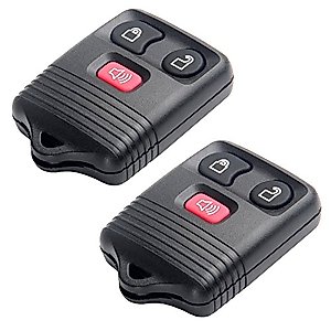 SCITOO Key Fob Keyless Entry Remote fit Ford Expedition Explorer F150 F250 F350 CWTWB1U331 2X New Black 3 Buttons