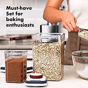OXO Good Grips 8-Piece Baking Essentials POP Container Set, White