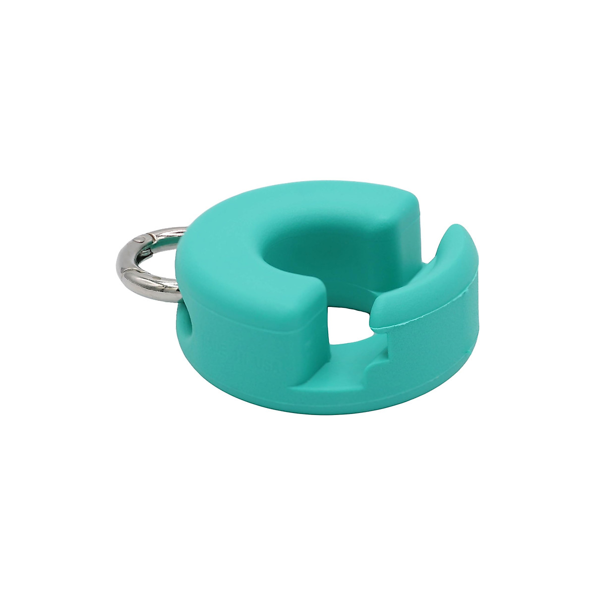 GoDonut – Phone Stand Mini – Portable Keychain Cell Phone Holder – Desk Accessory – Perfect for Travel, Office, Nightstand – Compatible with iPad Mini, iPhone & Most Smartphones – Teal