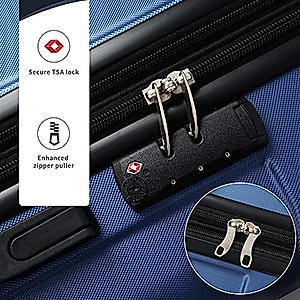 Merax Luggage Sets Clearance with TSA Lock, Expandable 3 Piece Lightweight Suitcase Set 20inch 24inch 28inch (Blue)