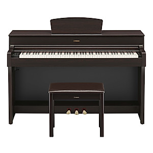 Yamaha Arius, Console Digital Weighted 88-Key Graded Hammer 3 Action, CFX Concert Grand Piano Sound, Includes Bench, Dark Rosewood (YDP184R)