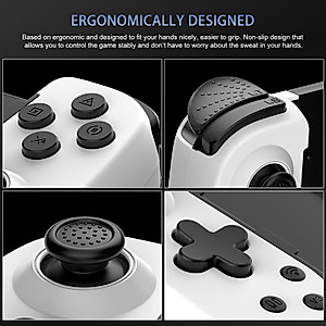 Wireless Controller for iPhone/Android/PC/iPad/Tablet/Appl Arcade MFi Games/Switch/PS4, Support Streaming on PS5/Xbox/PC Console, Cloud Gaming Gamepad Joystick - Turbo/6-Axis Gyro/Dual Motors - White