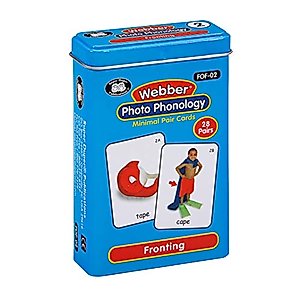 Super Duper Publications | Webber® Photo Phonology Fronting Minimal Pair Flash Card Deck | Educational Learning Resource for Children