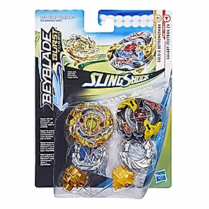 BEYBLADE Burst Turbo Slingshock Dual Pack Galaxy Zeutron Z4, Gold-X Betromoth B4