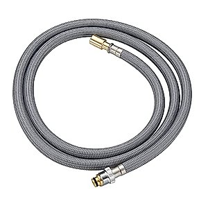Weirun RP50390 Pull-Out and Pull-Down Kitchen Faucet Nozzle Replacement Spray Head Hose for Delta DST Faucets RP62057 RP74608 Taps,Grey