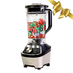 Kenmore Smoothie Blender Countertop for Kitchen Stainless Steel blades for Ice Crushing Variable Speed Self Clean Dishwasher Safe Tritan Pitcher Black 64 oz (8-cup) 1200W Motor