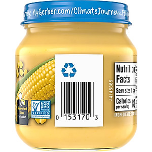 Gerber Natural for Baby 1st Foods Baby Food Jar (Corn)