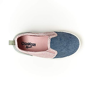 OshKosh BGosh Girls Sneaker, Navy/Multi, 12 Toddler