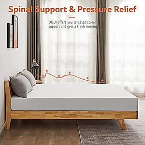 Hbaid Full Size Mattress, 10 Inch Full Gel Memory Foam Mattress for Cool Sleep & Pressure Relief Breathable Cover Medium Firm Mattress in a Box, White, CertiPUR-US Certified