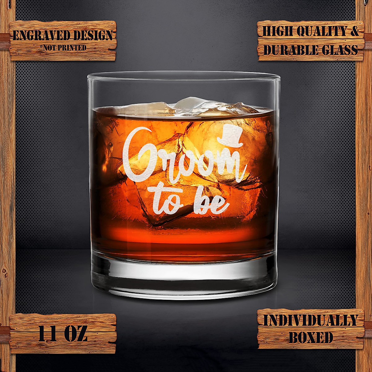 NeeNoNex Groom To Be Whiskey Glass