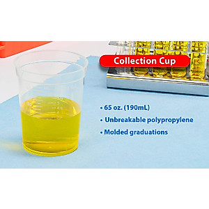 Globe Scientific 5920 Polypropylene Graduated Specimen Container Collection Cup with Pour Spout, 6.5 oz Capacity (Case of 500)