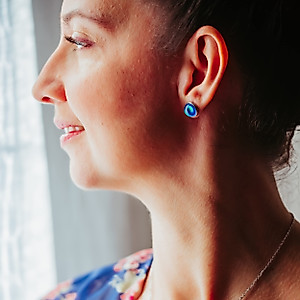 Mood Earrings Color Changing Thermal Heat or Cold Changes Coloring