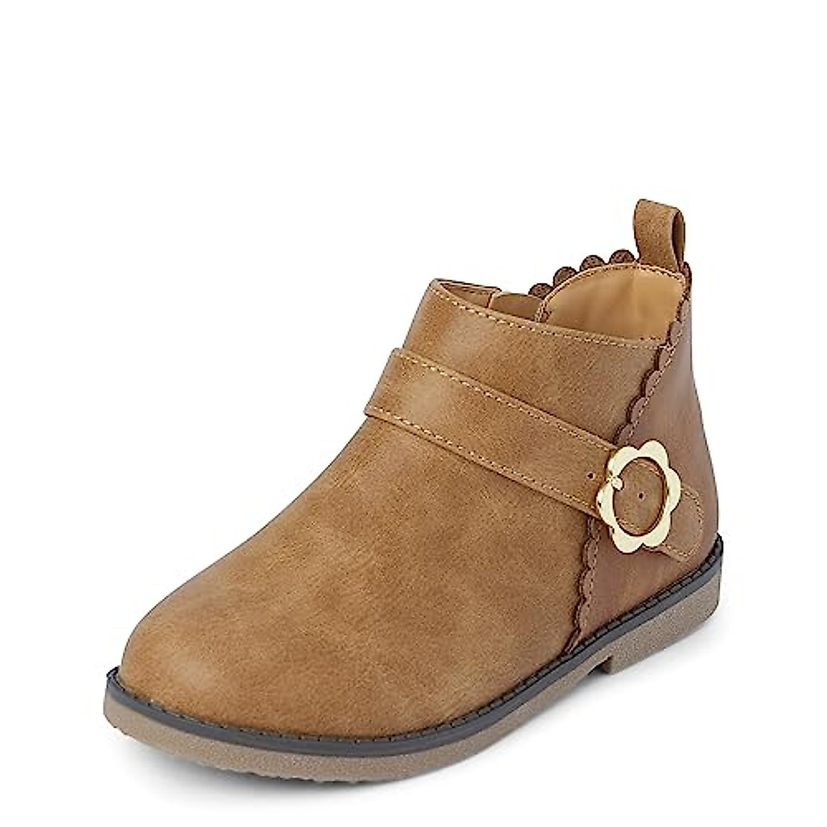 Gymboree,and Toddler Faux Leather Booties Ankle Boot,Tan,10 Toddler