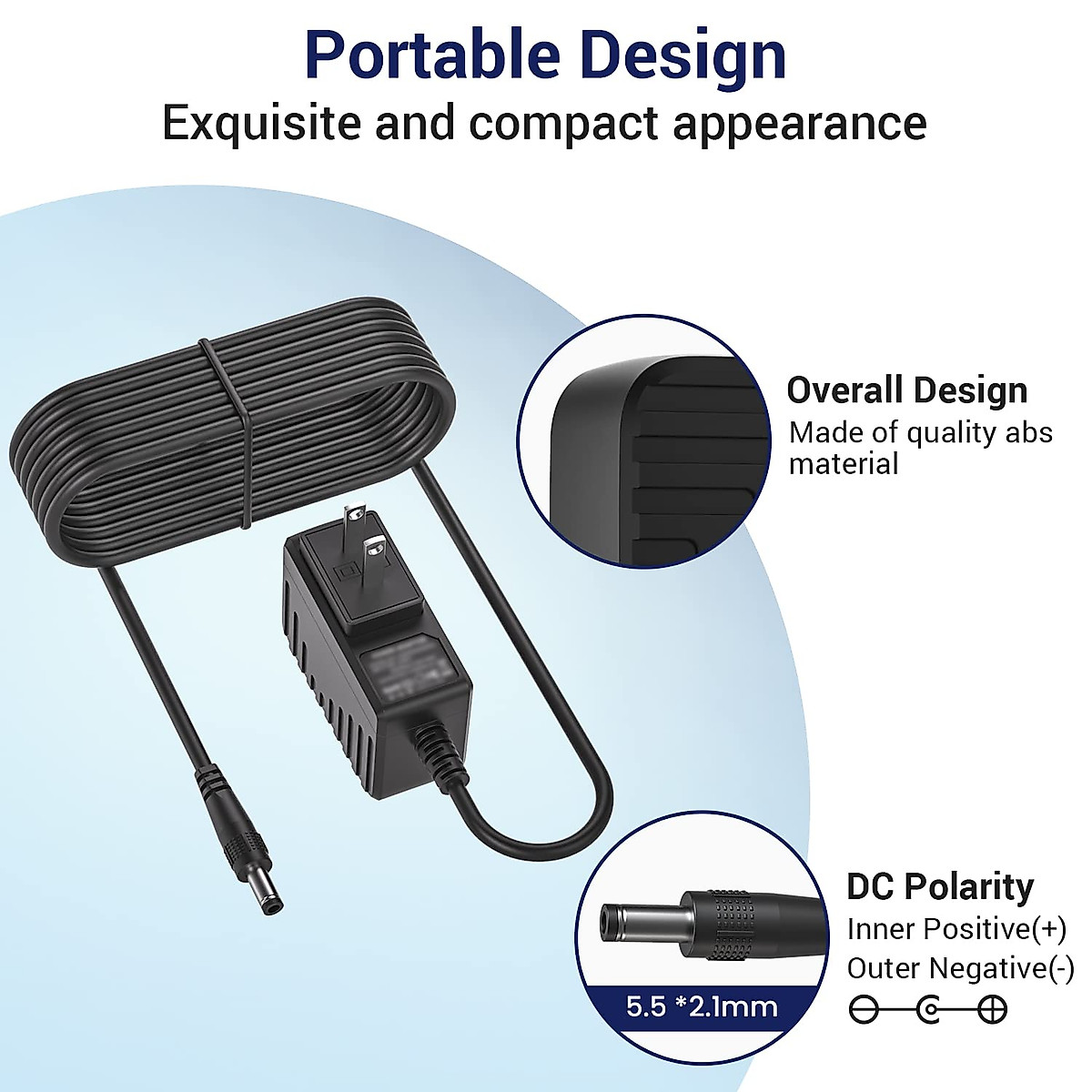 CGGXJP 6v 2A dc Power Adapter for ProForm Elliptical LE/EX Series 480 490 500 390 395 510EX 400 700 Cardio Cross Trainer Exercise Bike Replacement Charger Cable.(DC Plug Size is 5.5mm x 2.1mm)