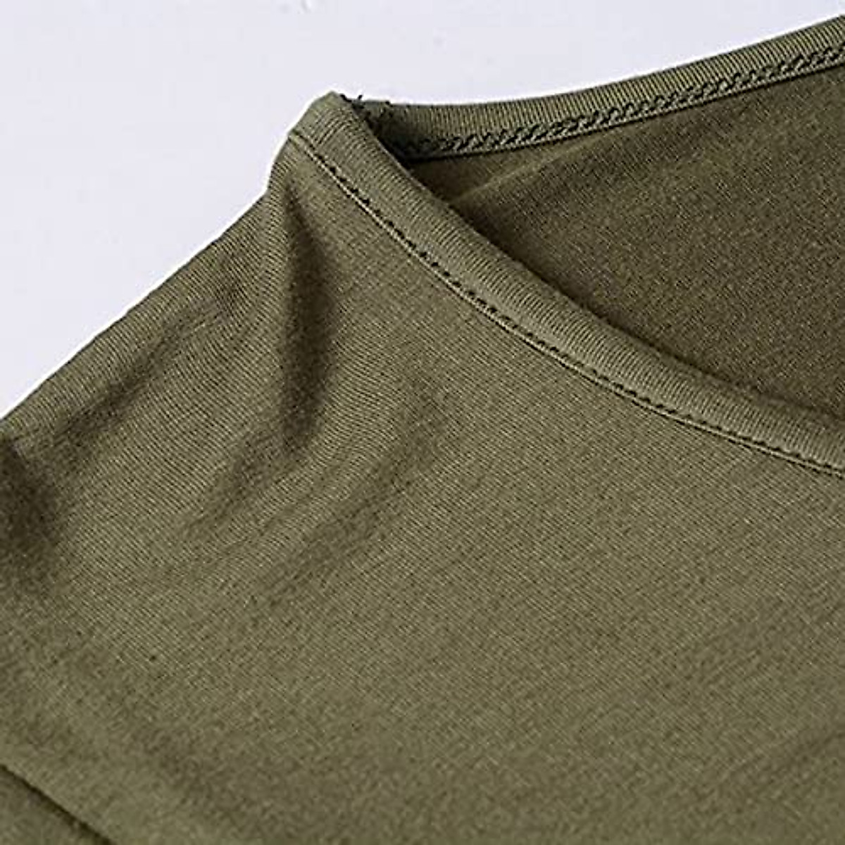 Europe and The United States Large Size Women's Medium Length Short Sleeve T Shirt Loose Round Neck Solid Color