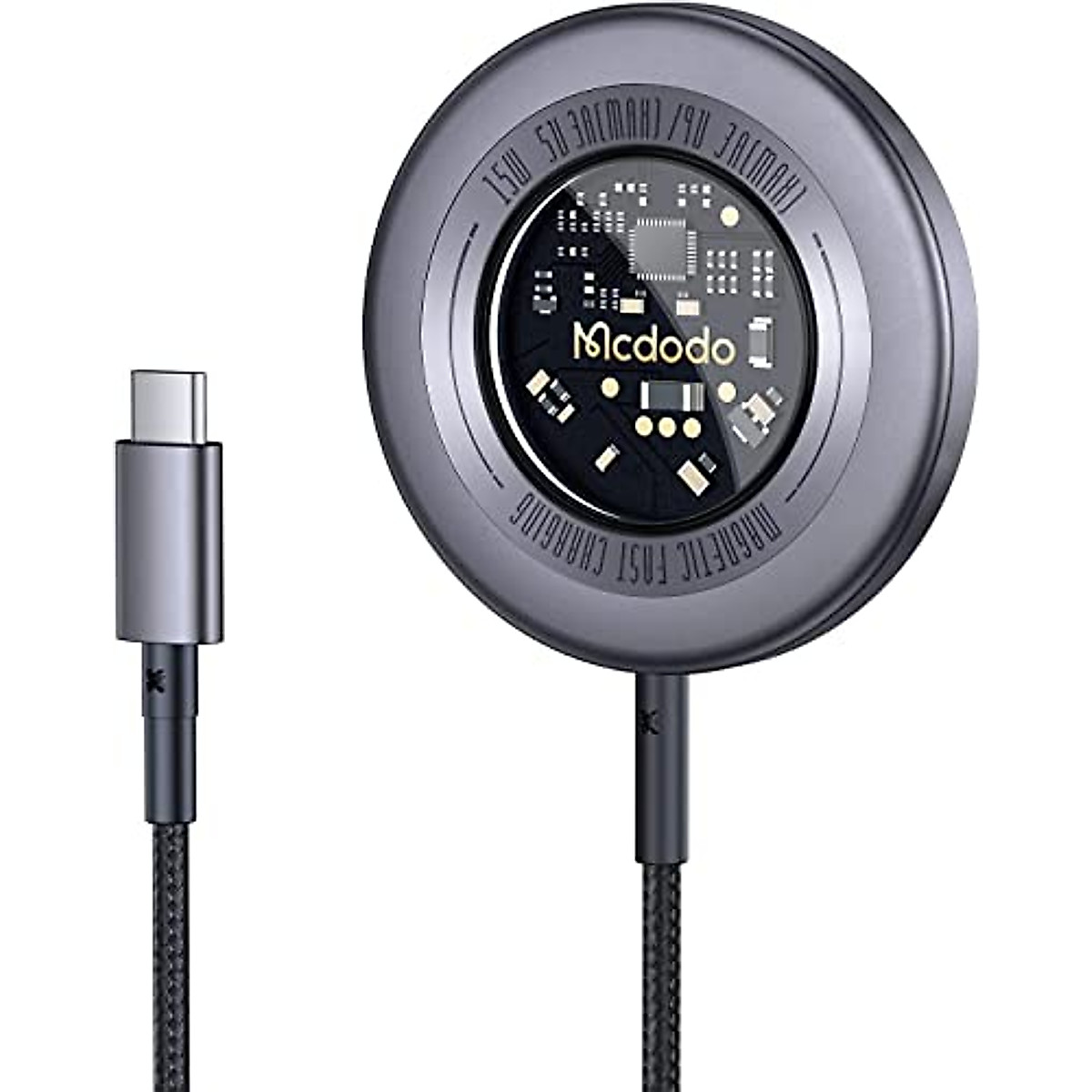 Mcdodo Magnetic Wireless Charger,Wireless Charging Pad 15W Fast iPhone Magsafe Charger Compatible with iPhone 14/14 Pro/14 Pro Max/13/12 Series