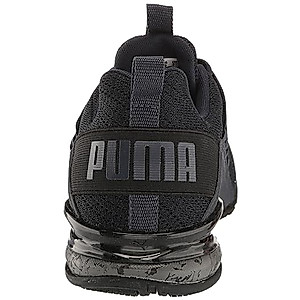 PUMA Men's AXELION VELOCITY MARBLE Cross Training Sneaker, Parisian Night-Cool Dark Gray, 13