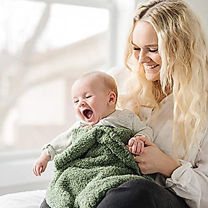 SARANONI Bamboni Luxury Bamboo Baby Blanket (Mini (15"x20"), Olive)