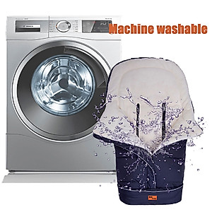 KZ Dotnz Weatherproof Oudtoor Toddler Bunting Bag Adaptable for Most Strollers, Warm Soft Stroller Footmuff, Waterproof Universal Baby Stroller Bunting Blanket