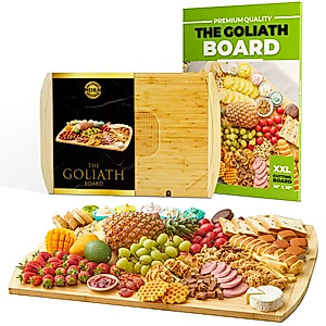 30x20 Bamboo Extra Large Cutting Board- Use as a Charcuterie Board, Butcher Block, Over Sink, Brisket, Rv Stove Top Cover, Noodle Board Stove Cover, Meat Cutting Board