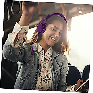 Mikikit Headset Wired Music Headset Boys Headphones for Over Ear Headphones Wired Headphones for Noise canceling 3. 5mm Earphone Noise Wired Earphones Earmuff Headphones Plastic