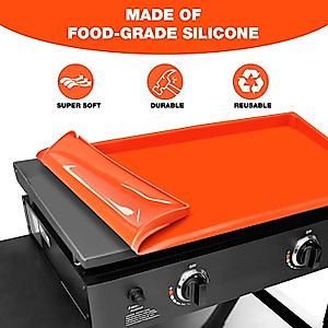 Blackstone Silicone Griddle Cover, Upgraded Full-Cover 28 Inch, Silicon Griddle Mat for Blackstone, Grill Buddy Mat, Provide Better Sealing to Protect your Griddle from Rain, Dirty, Debris and Dust