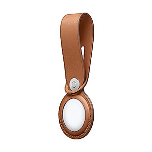 Apple AirTag Leather Loop - Saddle Brown